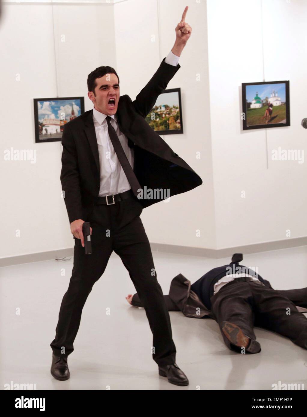 FILE - In this Monday, Dec. 19, 2016 file photo, Mevlut Mert Altintas ...