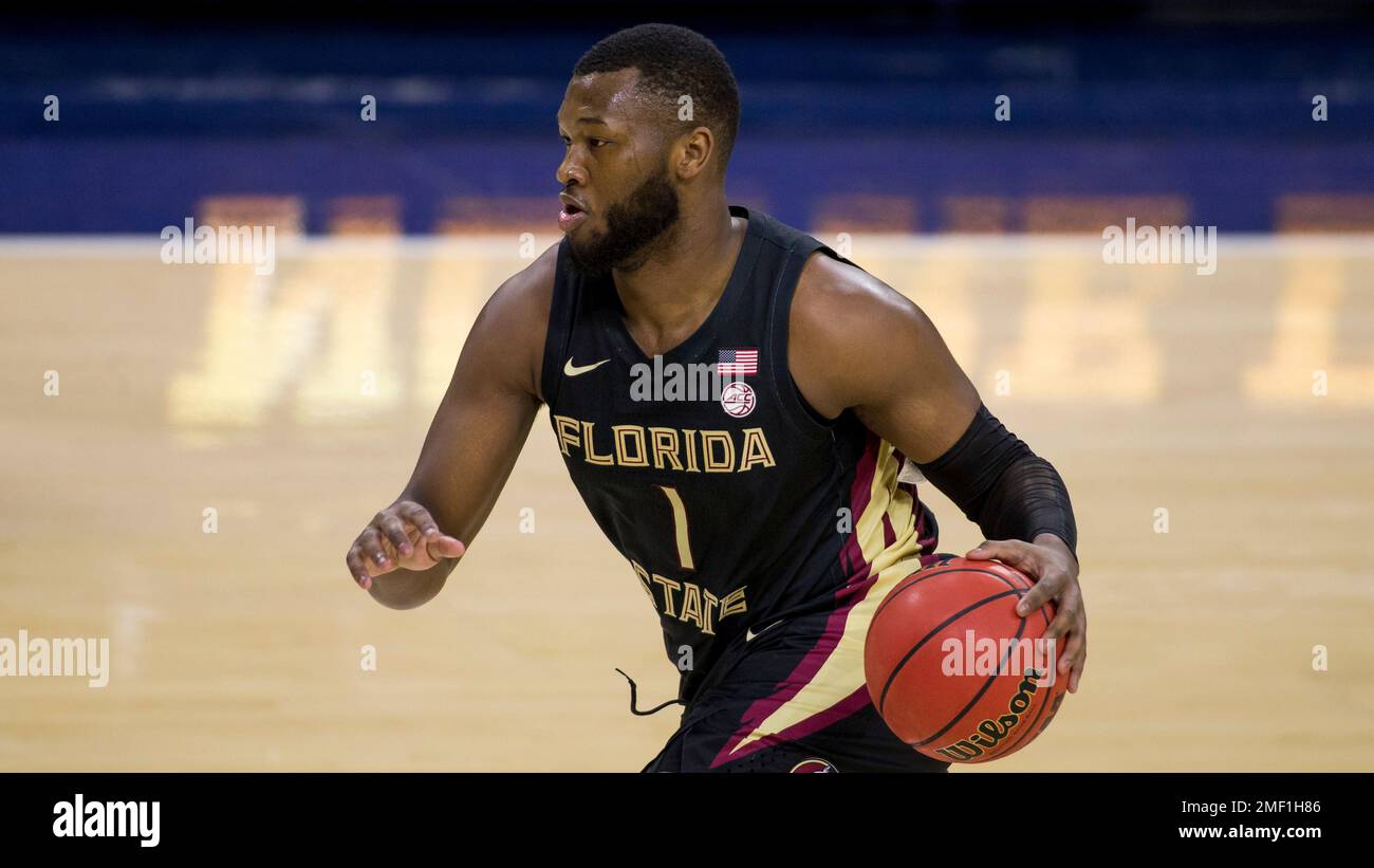 Florida State's RaiQuan Gray (1) drives downcourt during an NCAA ...