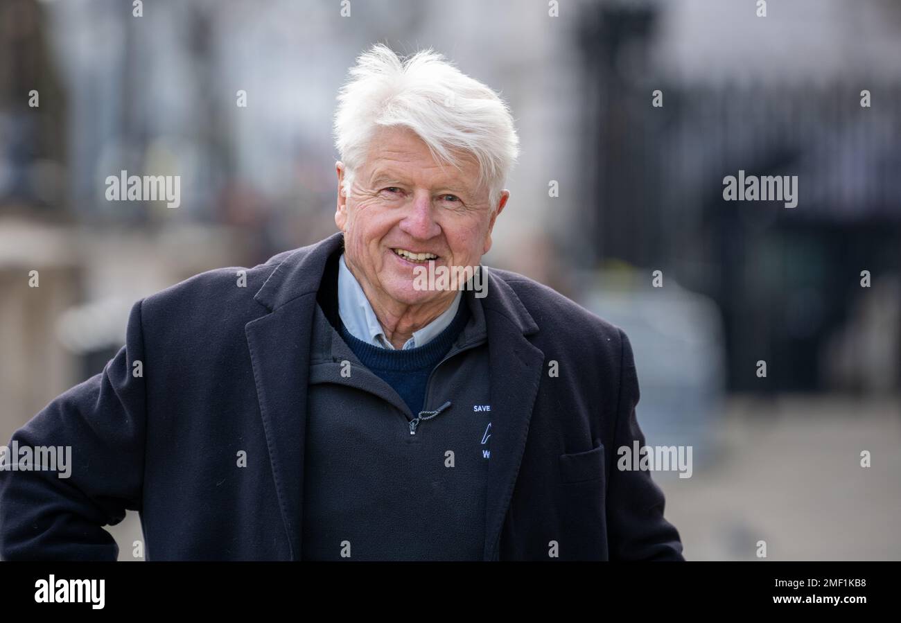 London, UK. 24th Jan, 2023. Stanley Johnson, Father of Boris Johnson ...