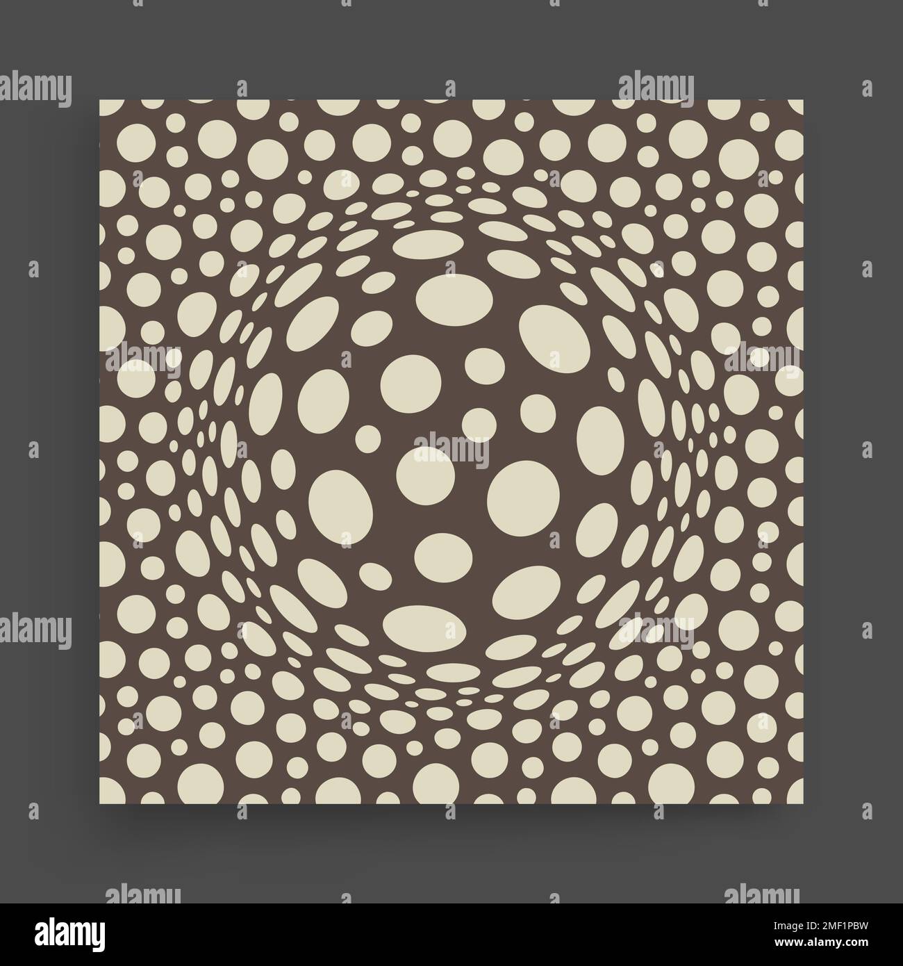 Background with convex hemisphere. Volumetric composition with optical ...