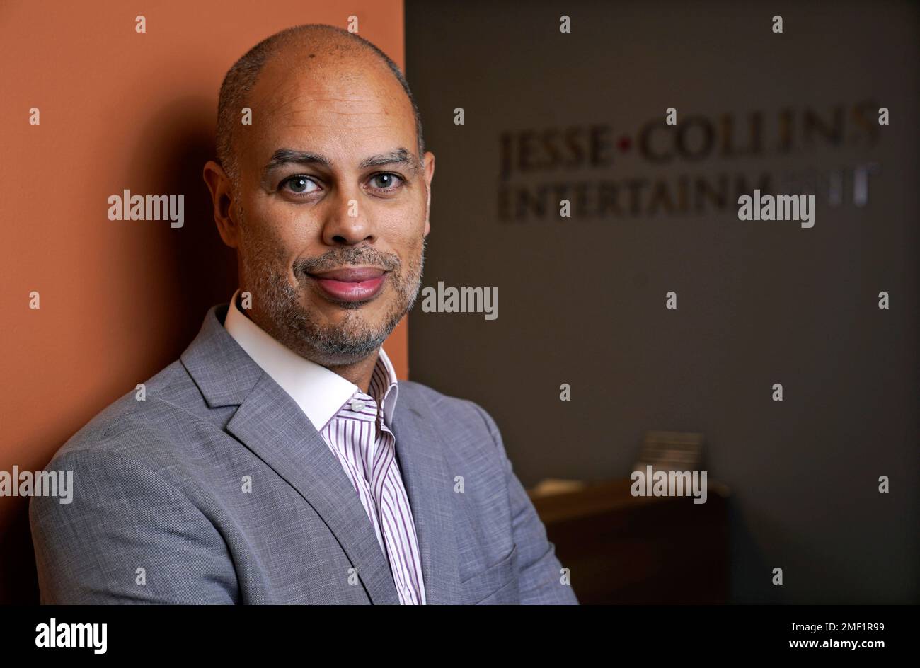 Jesse Collins, producer of the 63rd Grammy Awards, poses for a portrait ...
