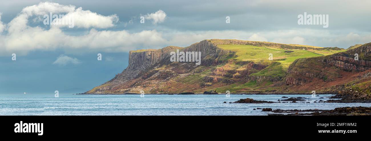 Fair Head on the Antrim Coast as seen from Ballycastle, Co. Antrim ...
