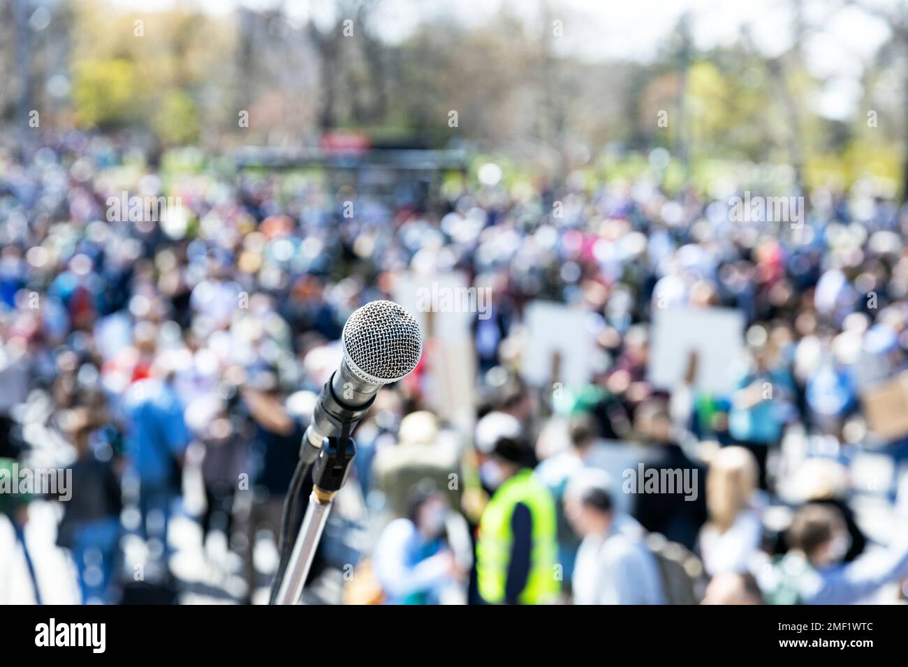 Unemployment strike, public demonstration or anti government protest ...
