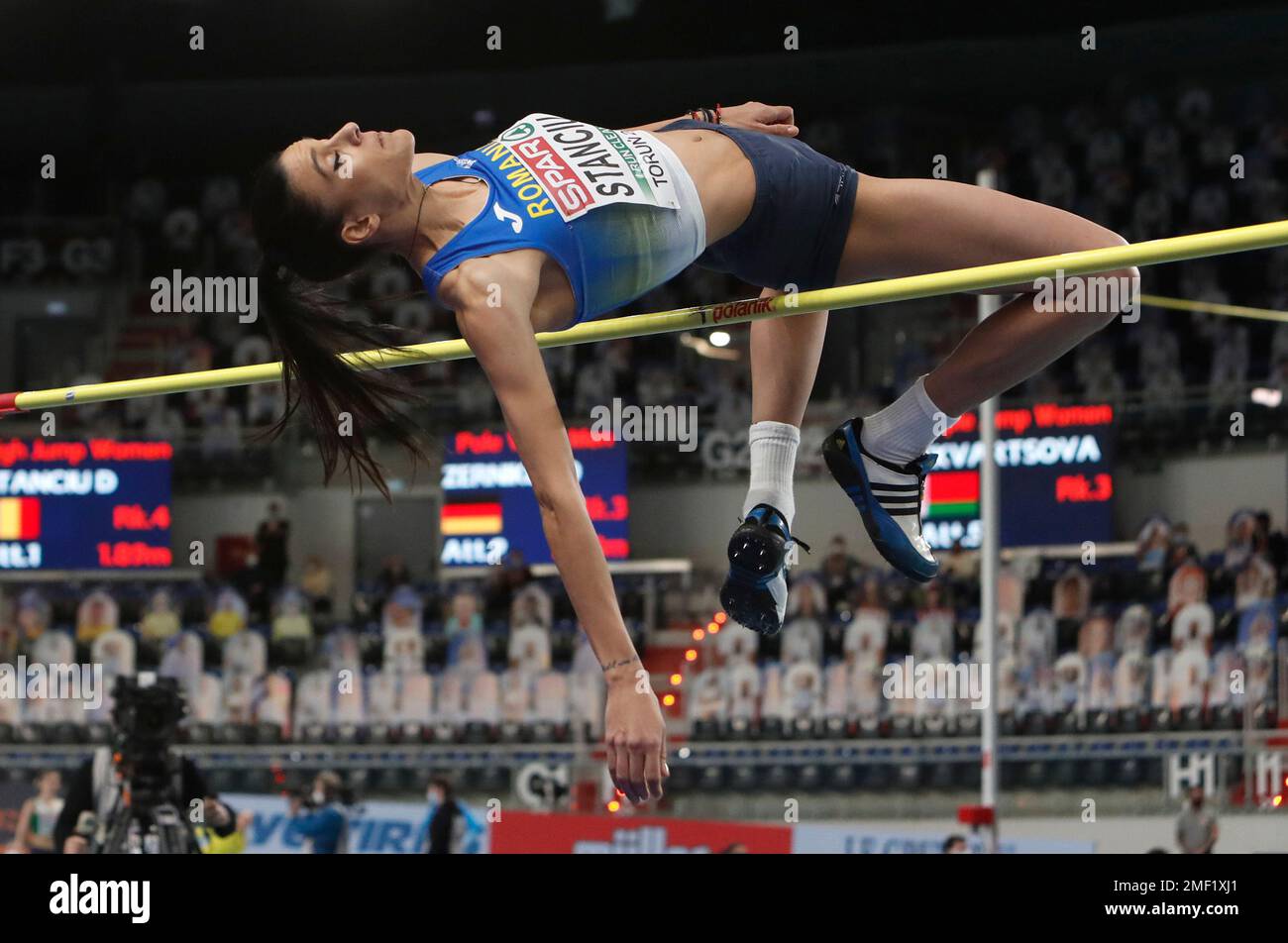 Romania's Daniela Stanciu competes during the women's high jump final ...