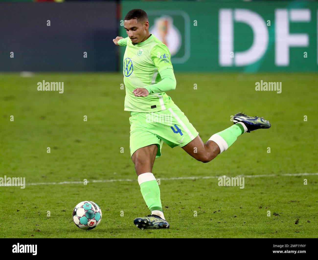 Wolfsburg's Maxence Lacroix during the German soccer cup, DFB Pokal ...