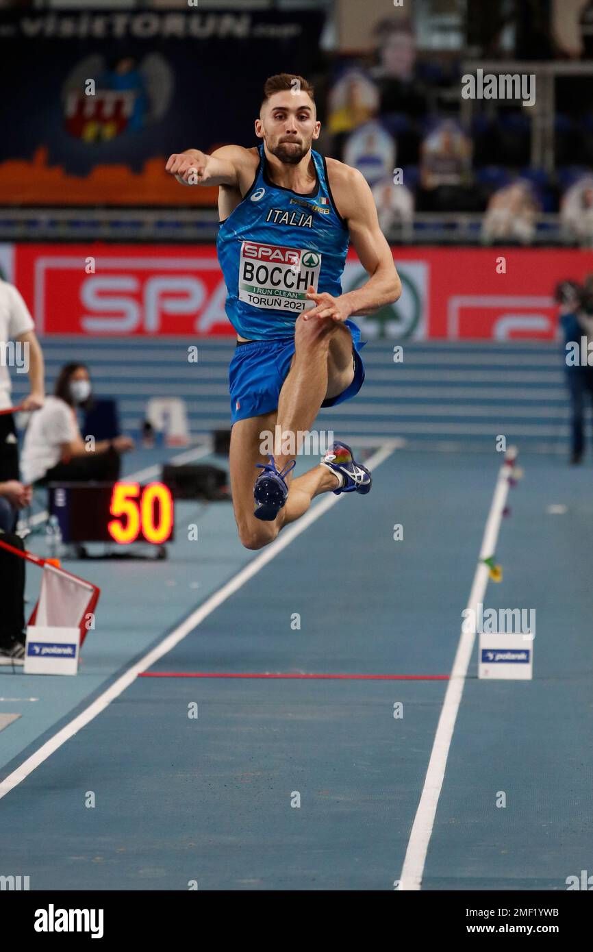 Italy's Tobia Bocchi competes in the triple jump during the European ...