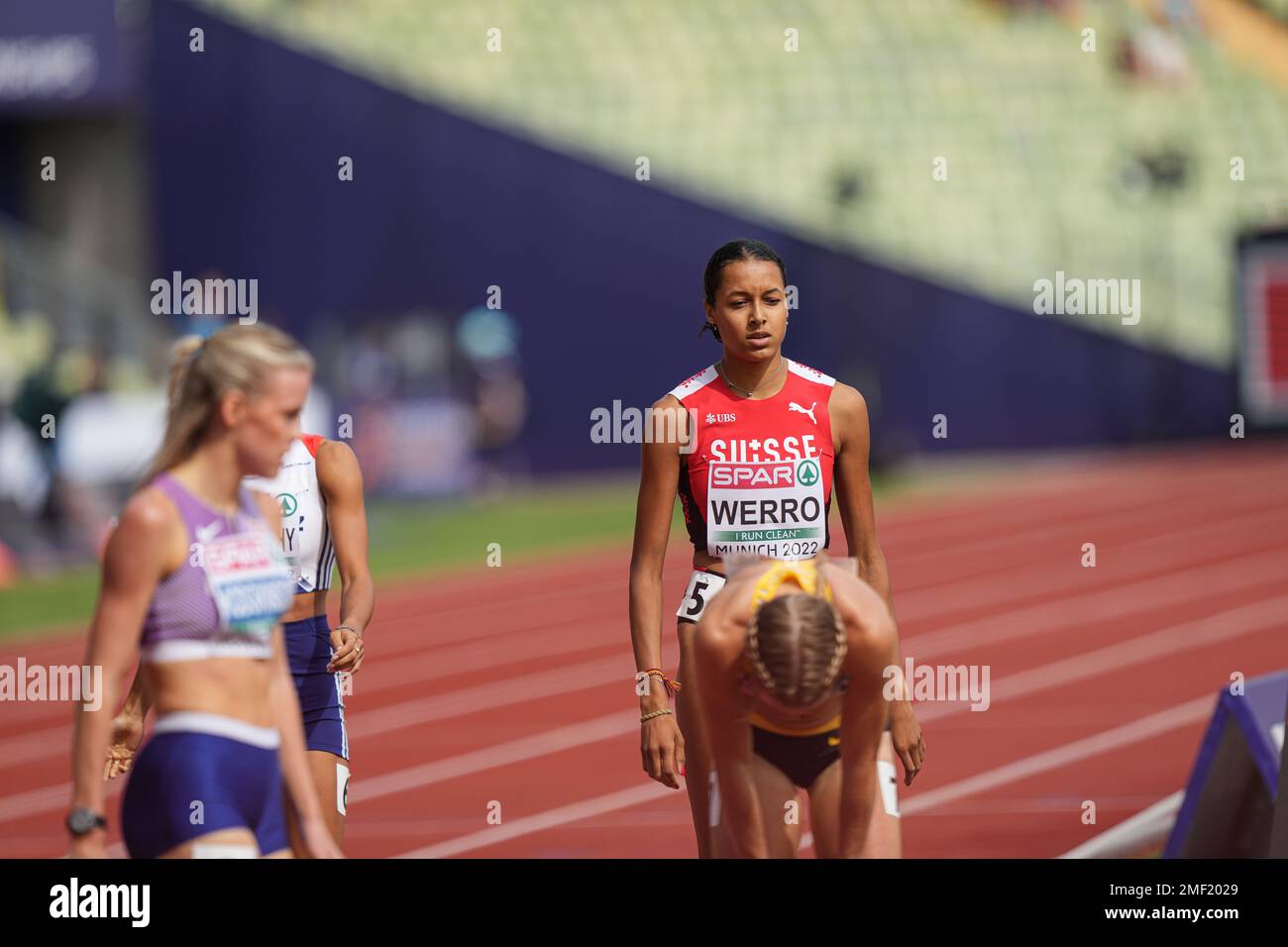 Audrey WERRO participating in the 800 meters of the European Athletics ...