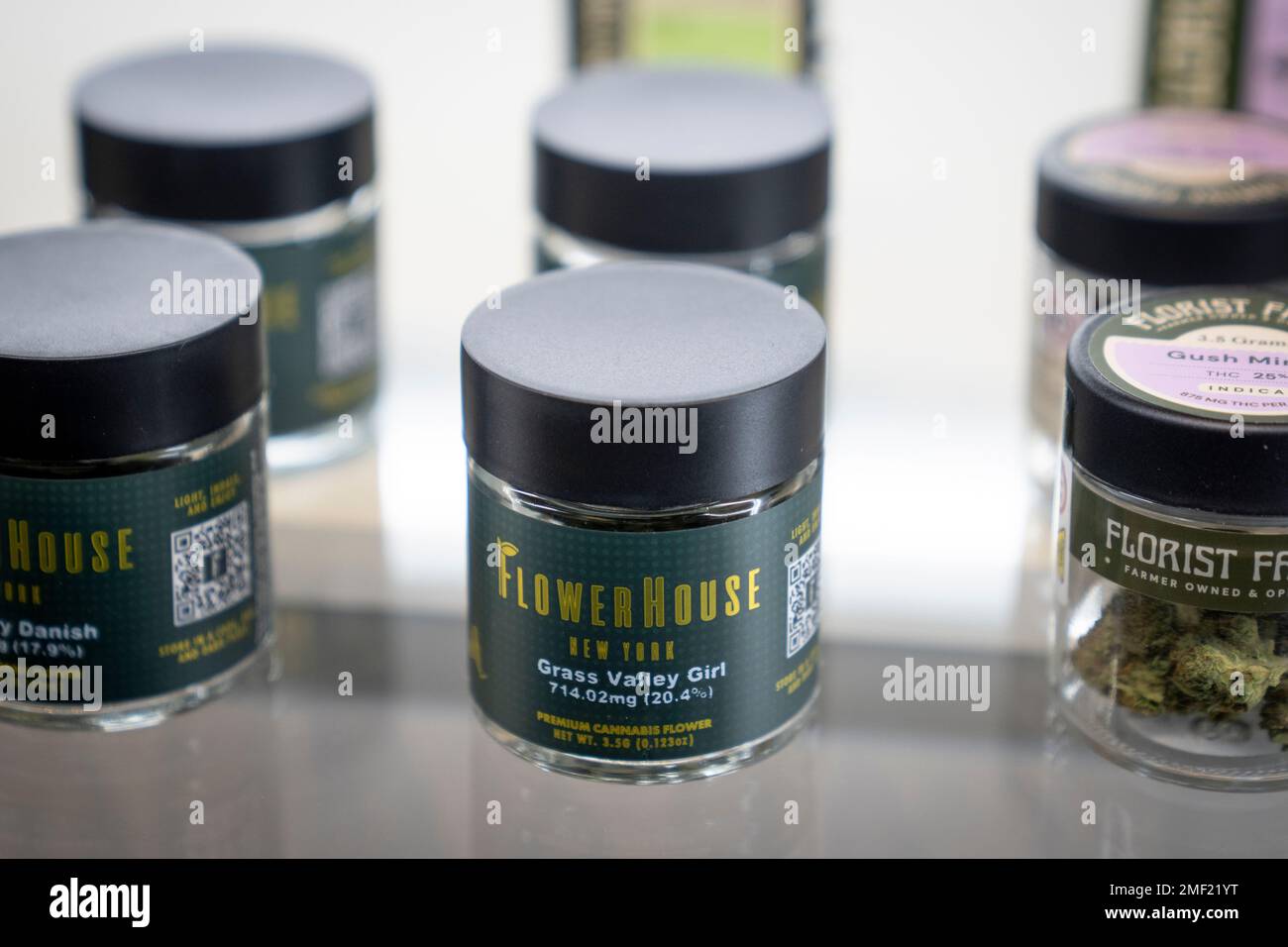 Cannabis flowers are sold in the "pop up" location of Smacked, Tuesday ...