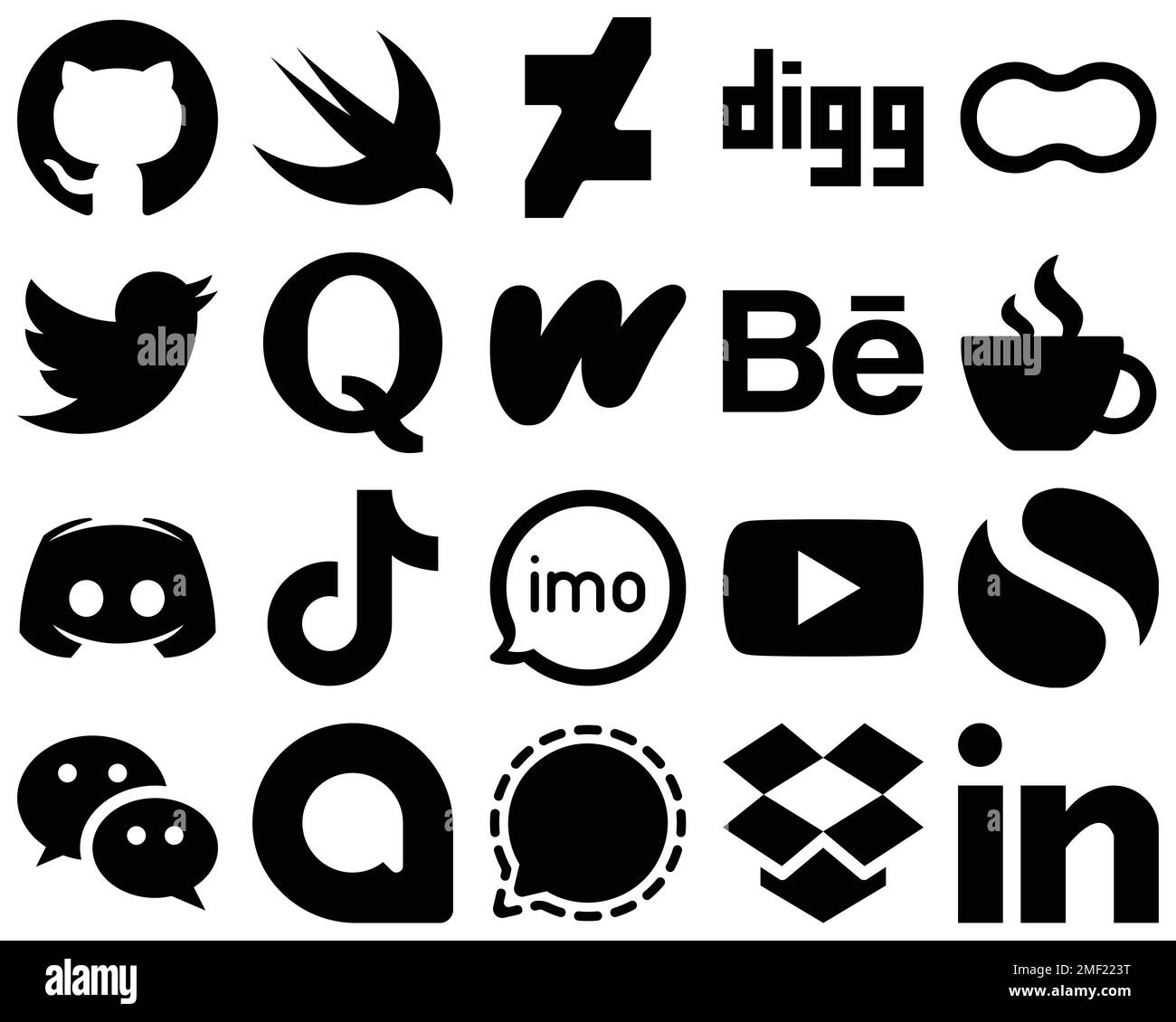 Discord icon Black and White Stock Photos & Images - Alamy