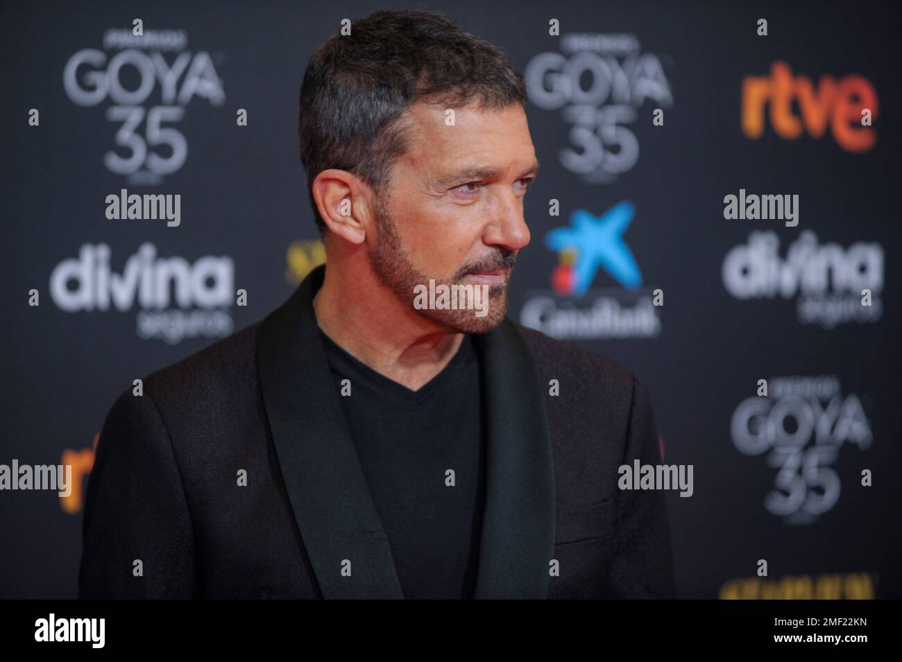 Actor Antonio Banderas poses for photographers upon arrival at the red ...