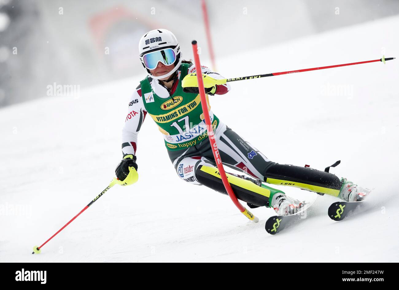 Czech Republic's Martina Dubovska competes during the first run of an ...