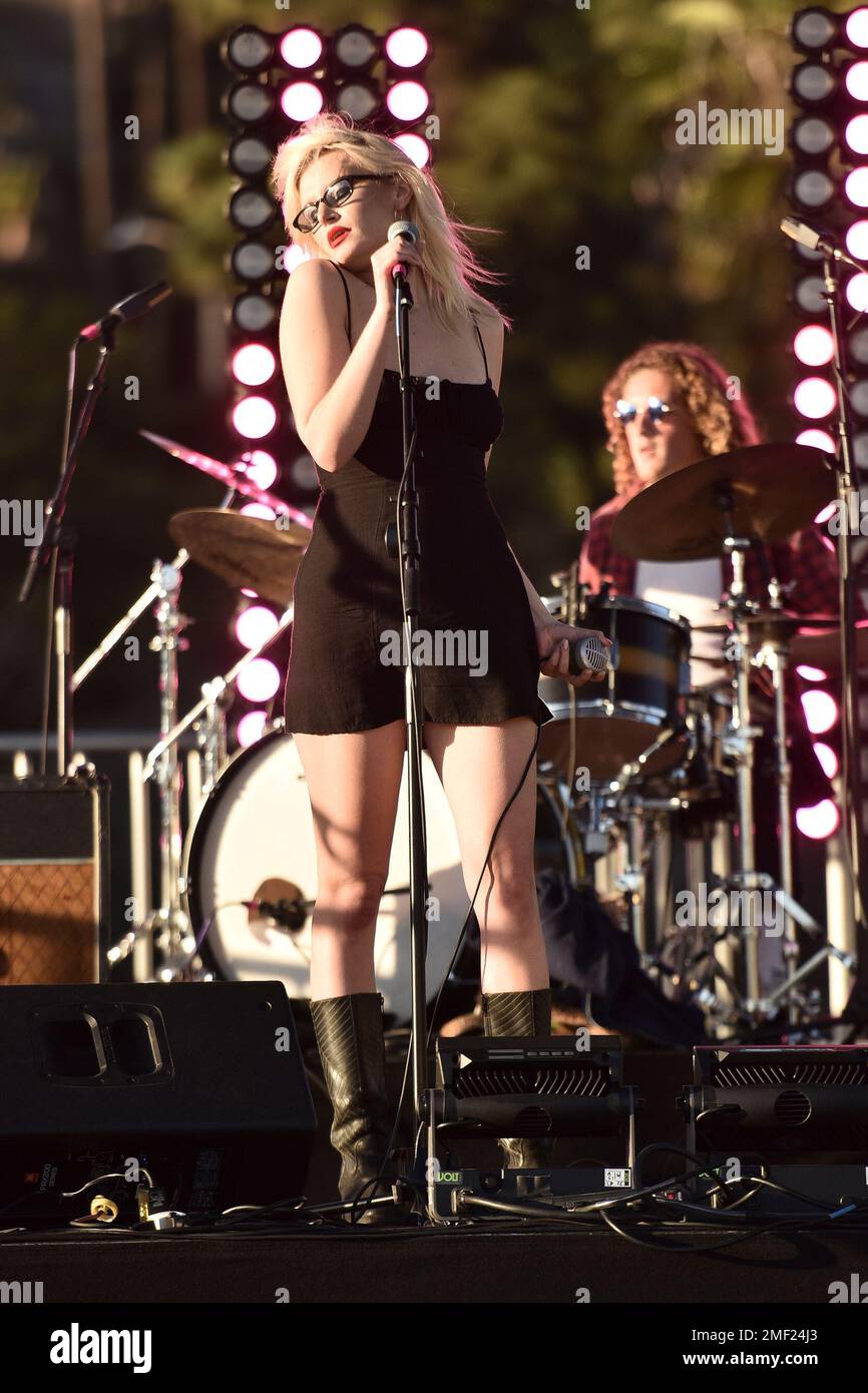 Grace Mckagan performs during Rock 'N' Relief on Friday, March, 5, 2021 ...