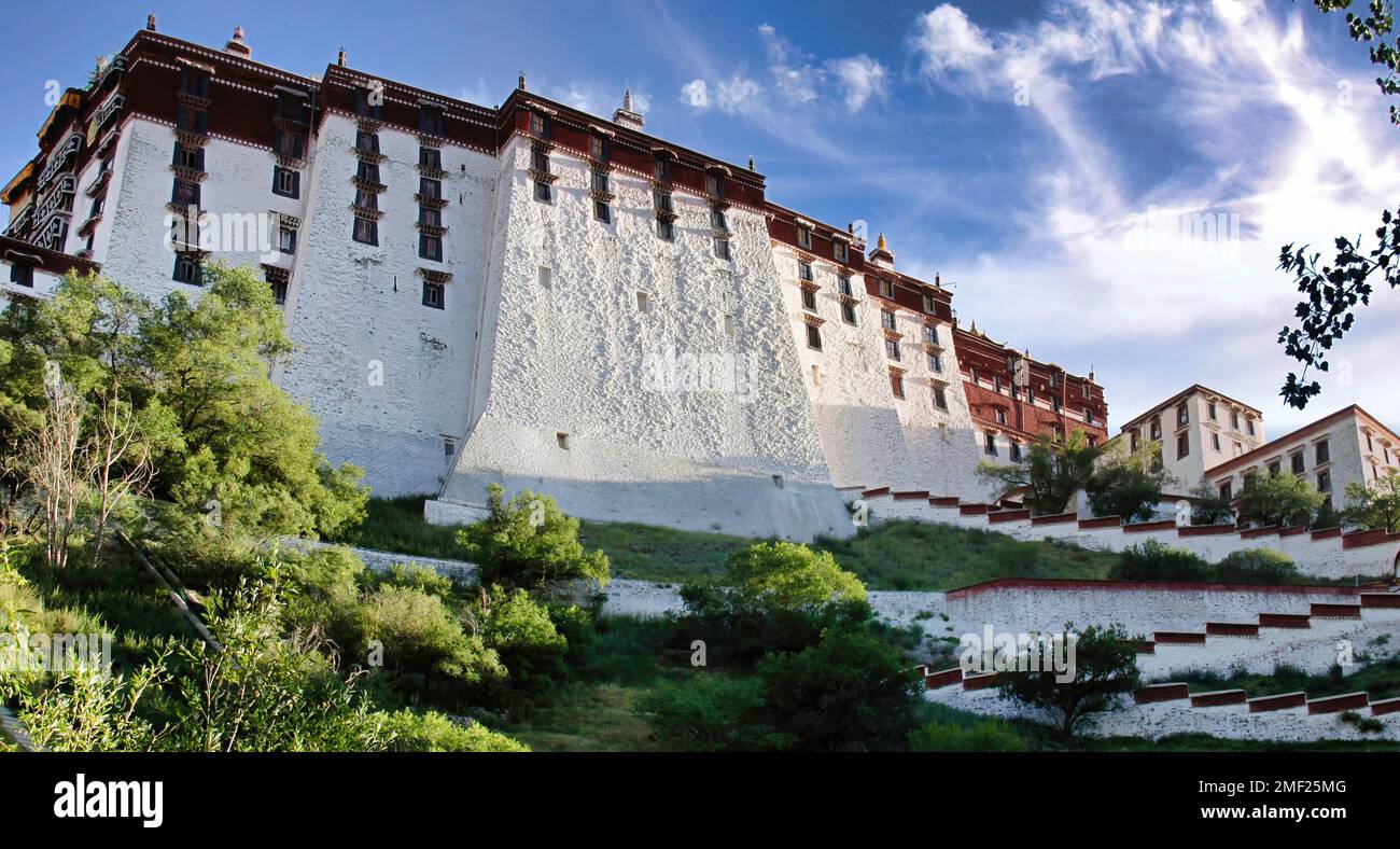 The Potala Palace, Tibet (China, Asia). the mighty palace of the Dalai ...