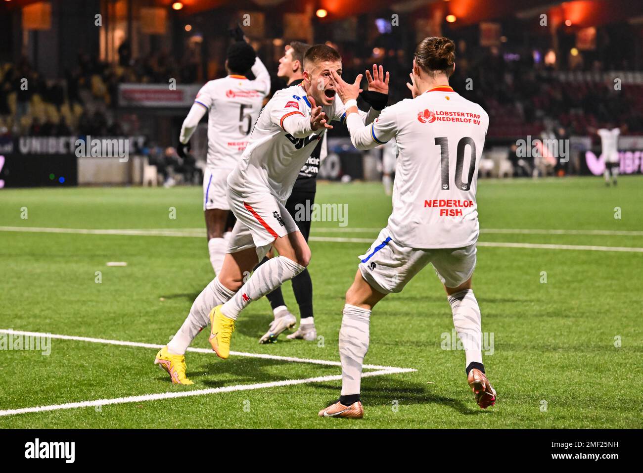 VELSEN-IJMUIDEN, NETHERLANDS - JANUARY 24: Rein Smit of SC Telstar ...