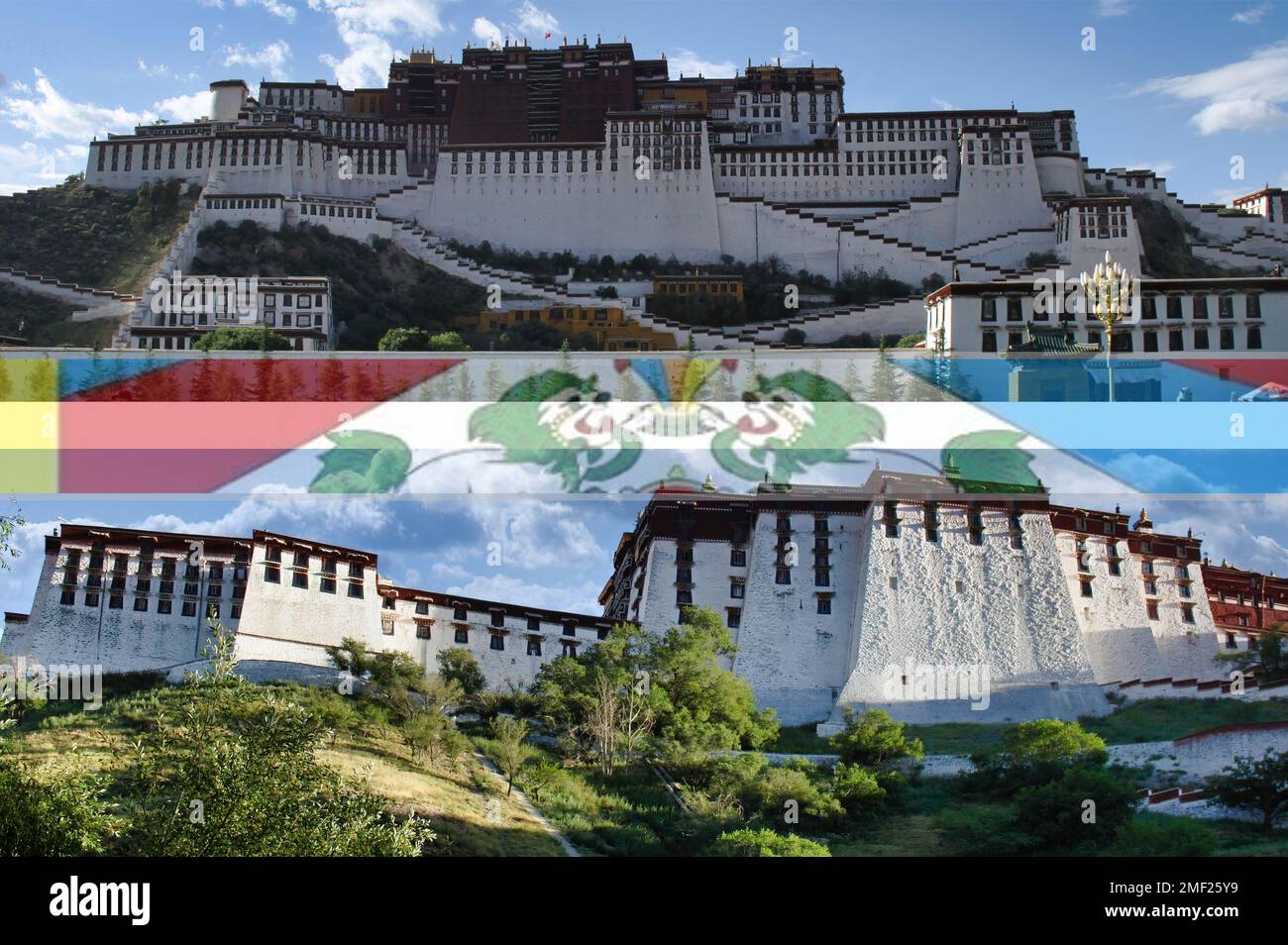 The Potala Palace, Tibet (China, Asia). the mighty palace of the Dalai ...