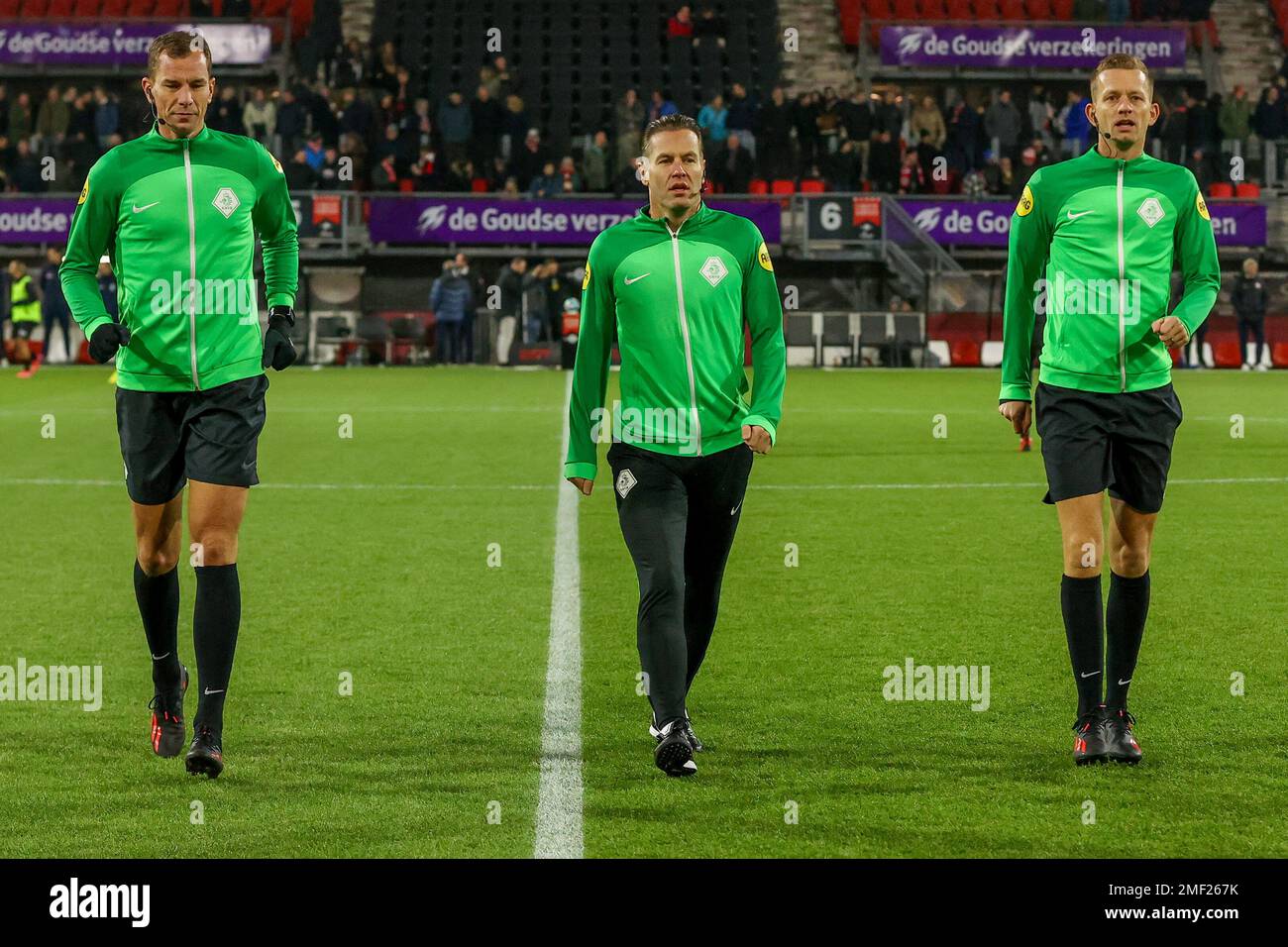 ROTTERDAM, NETHERLANDS - JANUARY 24: Warming up of Assistent referee ...