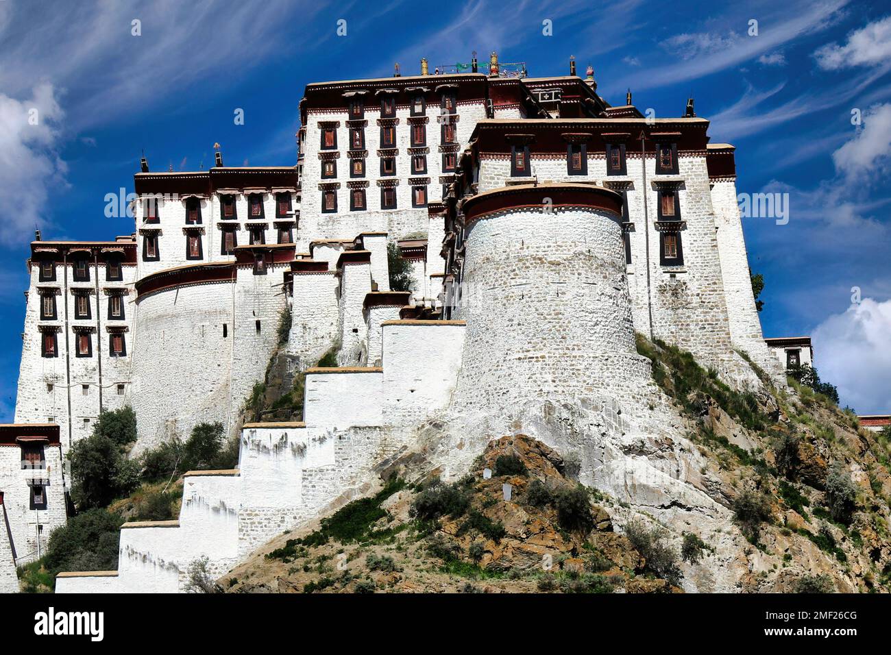 The Potala Palace, Tibet (China, Asia). the mighty palace of the Dalai ...