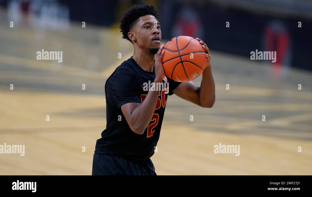 USC guard Tahj Eaddy (2) in the first half of an NCAA college ...