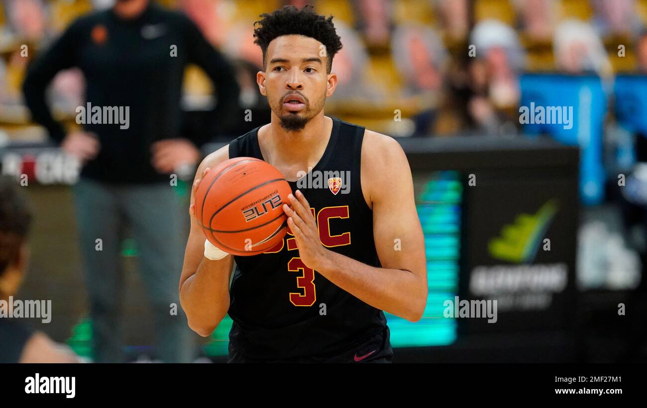 USC forward Isaiah Mobley (3) in the first half of an NCAA college ...