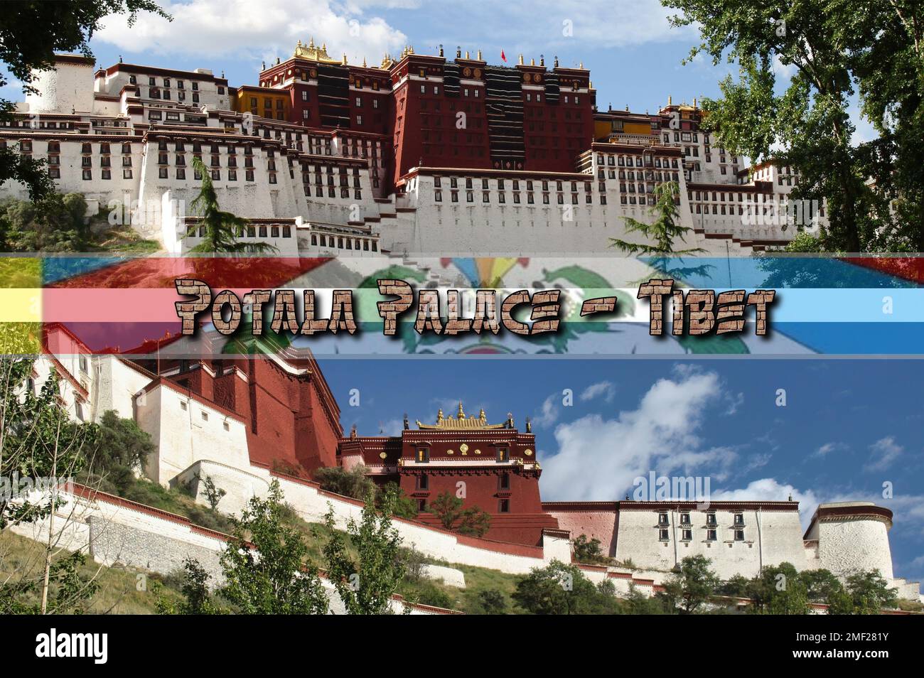 The Potala Palace, Tibet (China, Asia). the mighty palace of the Dalai ...