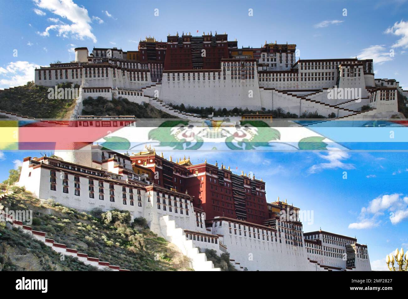 The Potala Palace, Tibet (China, Asia). the mighty palace of the Dalai ...