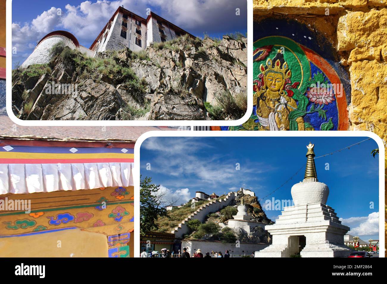 The Potala Palace, Tibet (China, Asia). the mighty palace of the Dalai ...