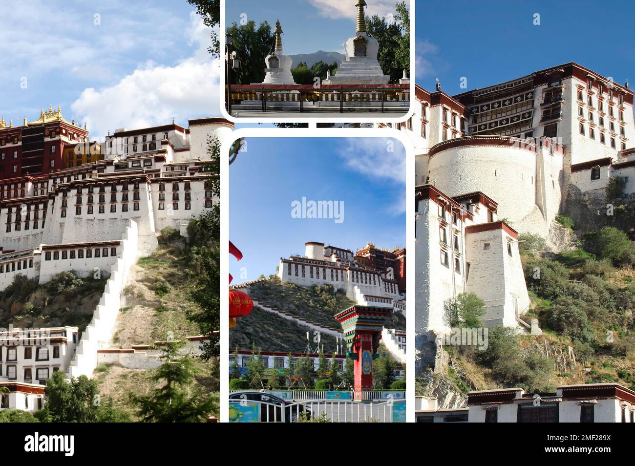 The Potala Palace, Tibet (China, Asia). the mighty palace of the Dalai ...