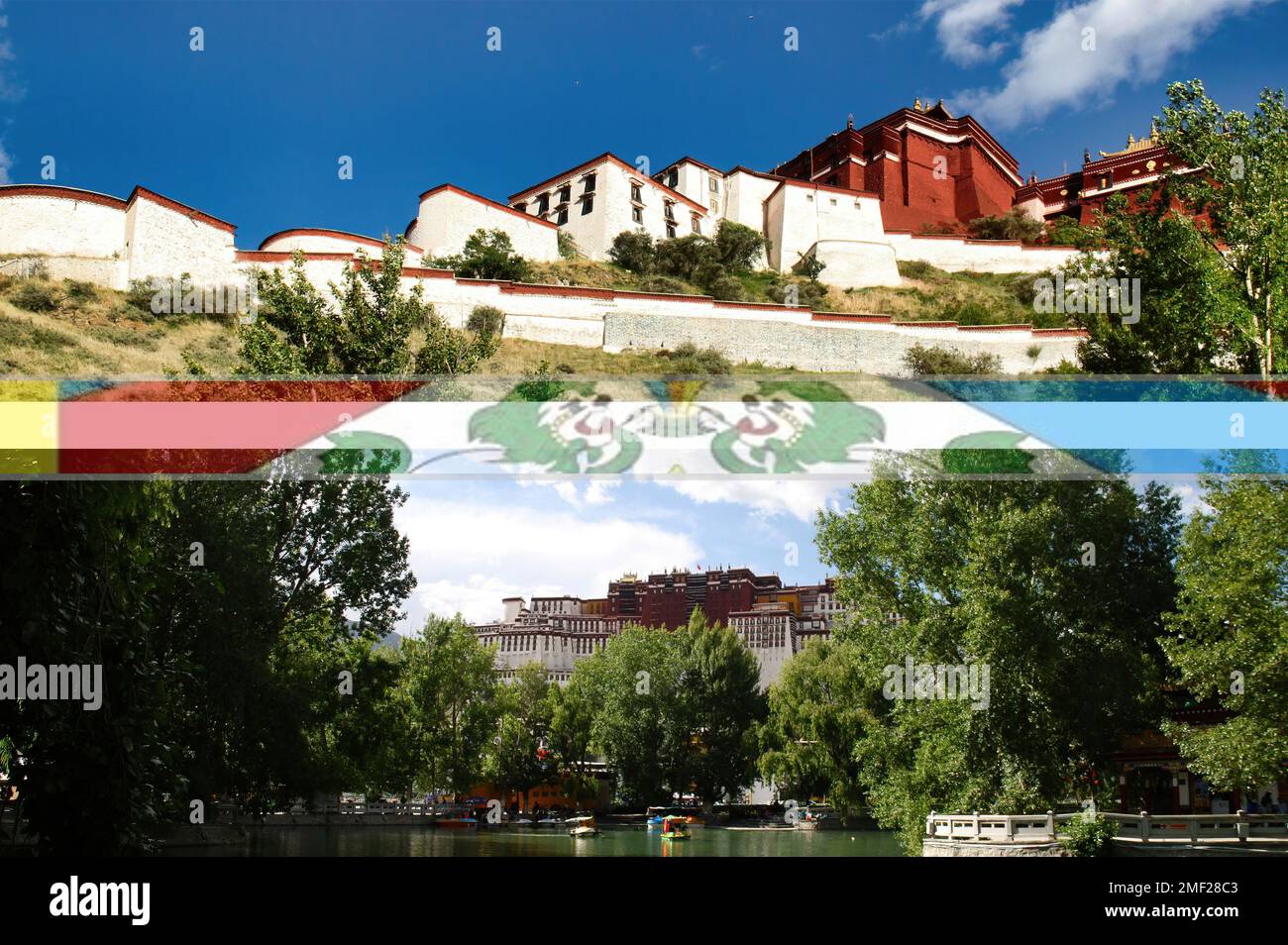 The Potala Palace, Tibet (China, Asia). the mighty palace of the Dalai ...