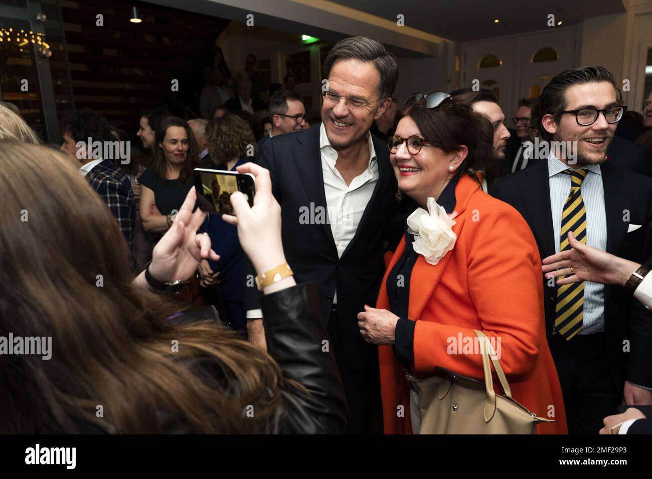 AMSTERDAM - Mark Rutte during an anniversary celebration of the VVD ...