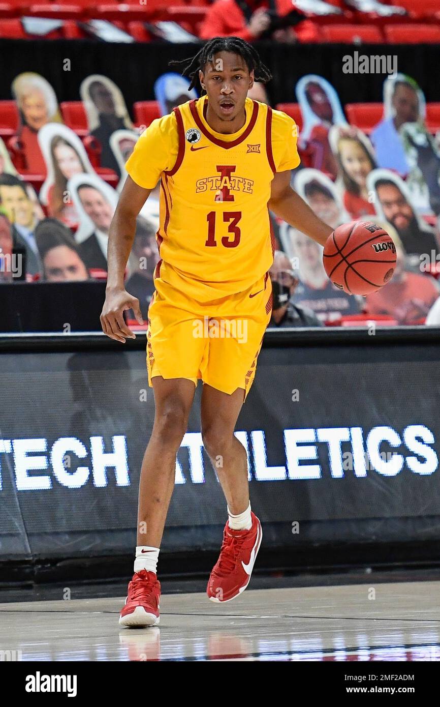 Iowa State's Javan Johnson dribbles the ball during the first half of ...