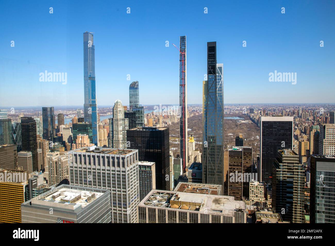 Four residential skyscrapers tower over the skyline south of Central ...