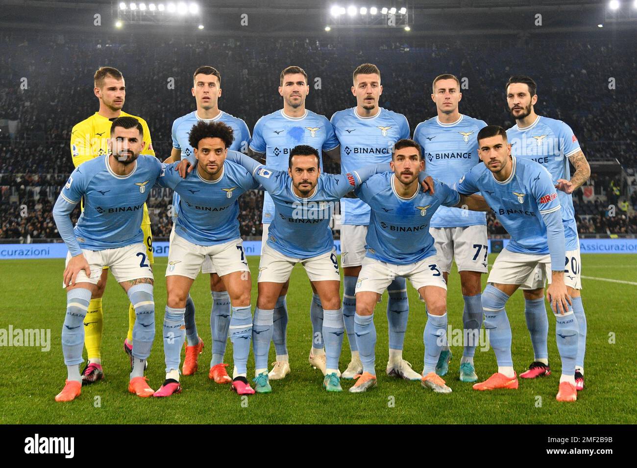 SS Lazio team during the Italian Football Championship League A 2022/ ...