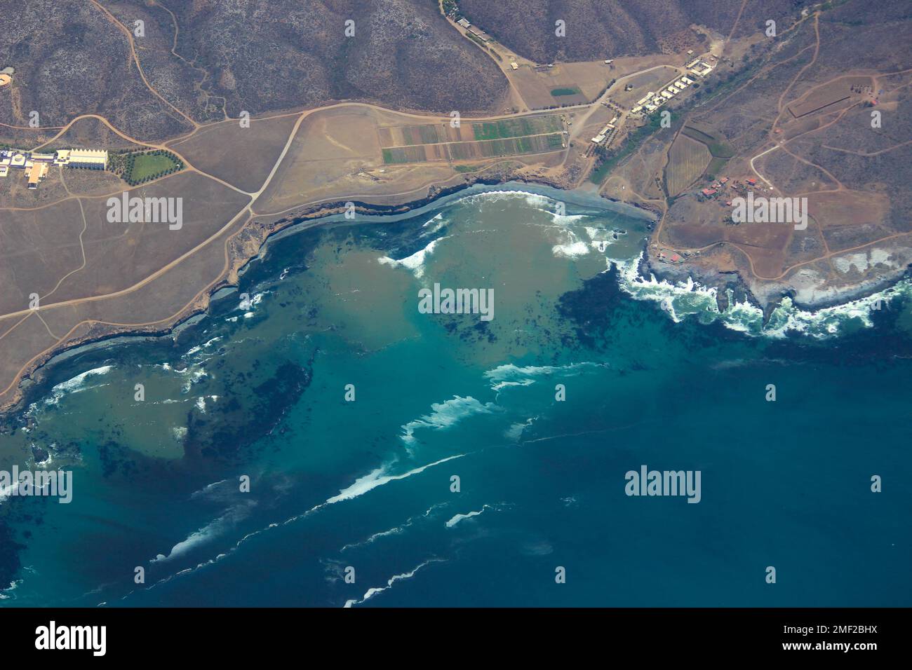 Plane view, Mexico. Beaches and Cliffs Stock Photo - Alamy