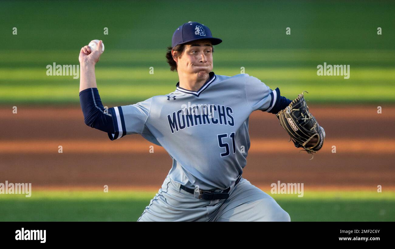 Old Dominion's Joey Rodriguez (51) pitches during an NCAA baseball game ...
