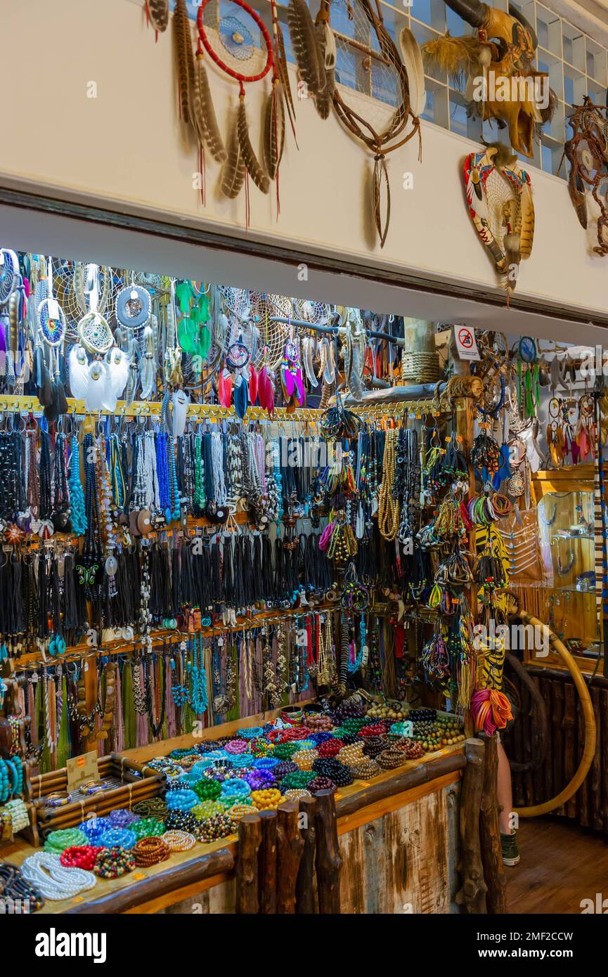 Shopping for Native American Indian souvenirs at the Central Market ...