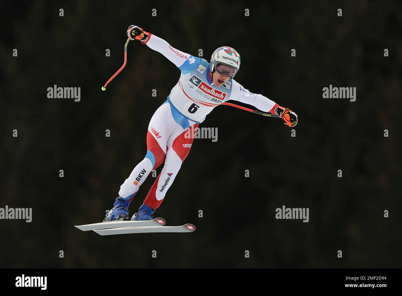 Switzerland's Marco Odermatt speeds down the course during a training ...