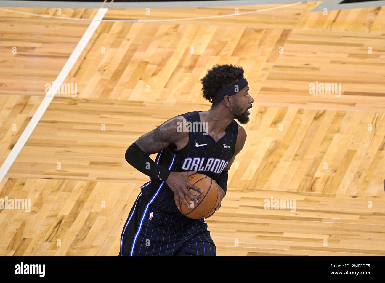 Orlando Magic guard Terrence Ross (31) sets up a play during the second ...