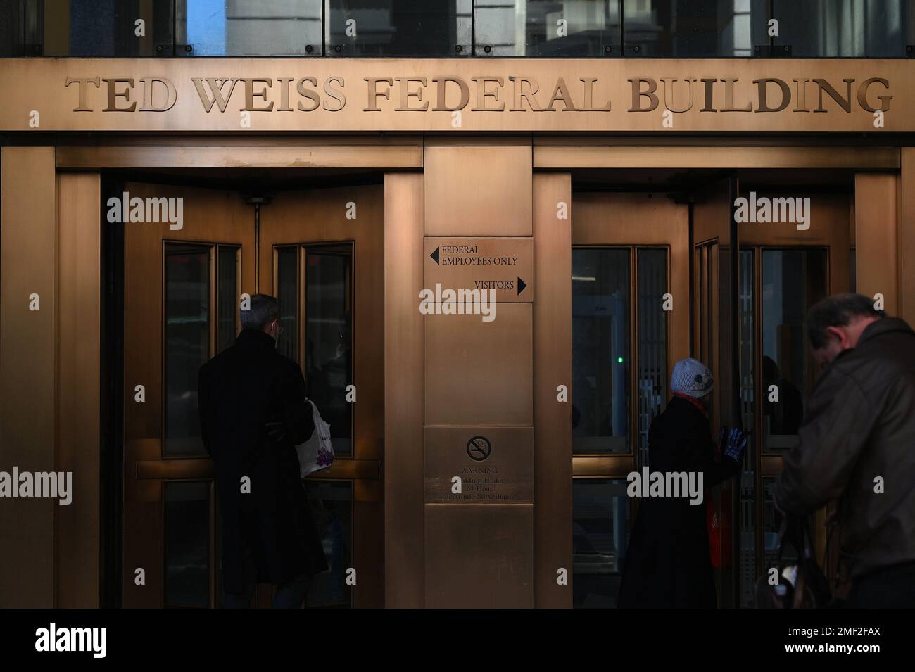 New York, USA. 24th Jan, 2023. View of Ted Weiss Federal Building where ...