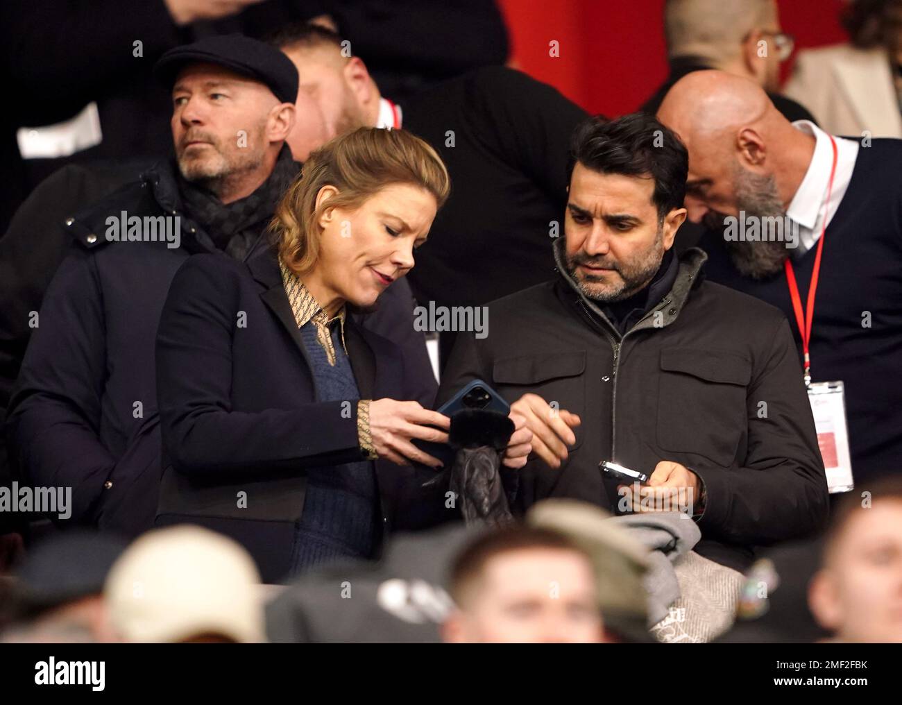 Newcastle United co-owners Amanda Staveley and husband Mehrdad ...