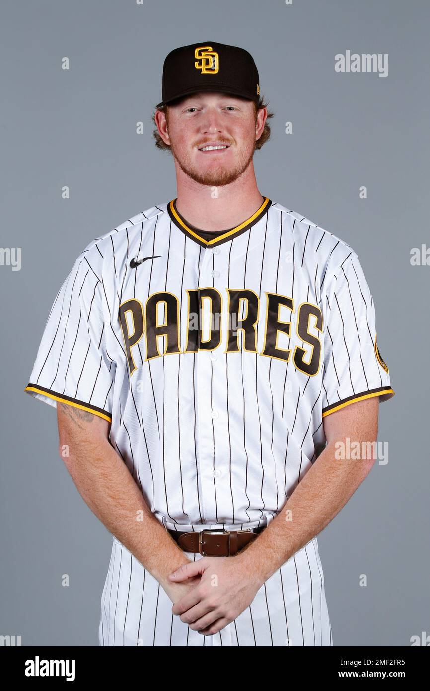 This is a 2021 photo of Mason Thompson of the San Diego Padres baseball ...