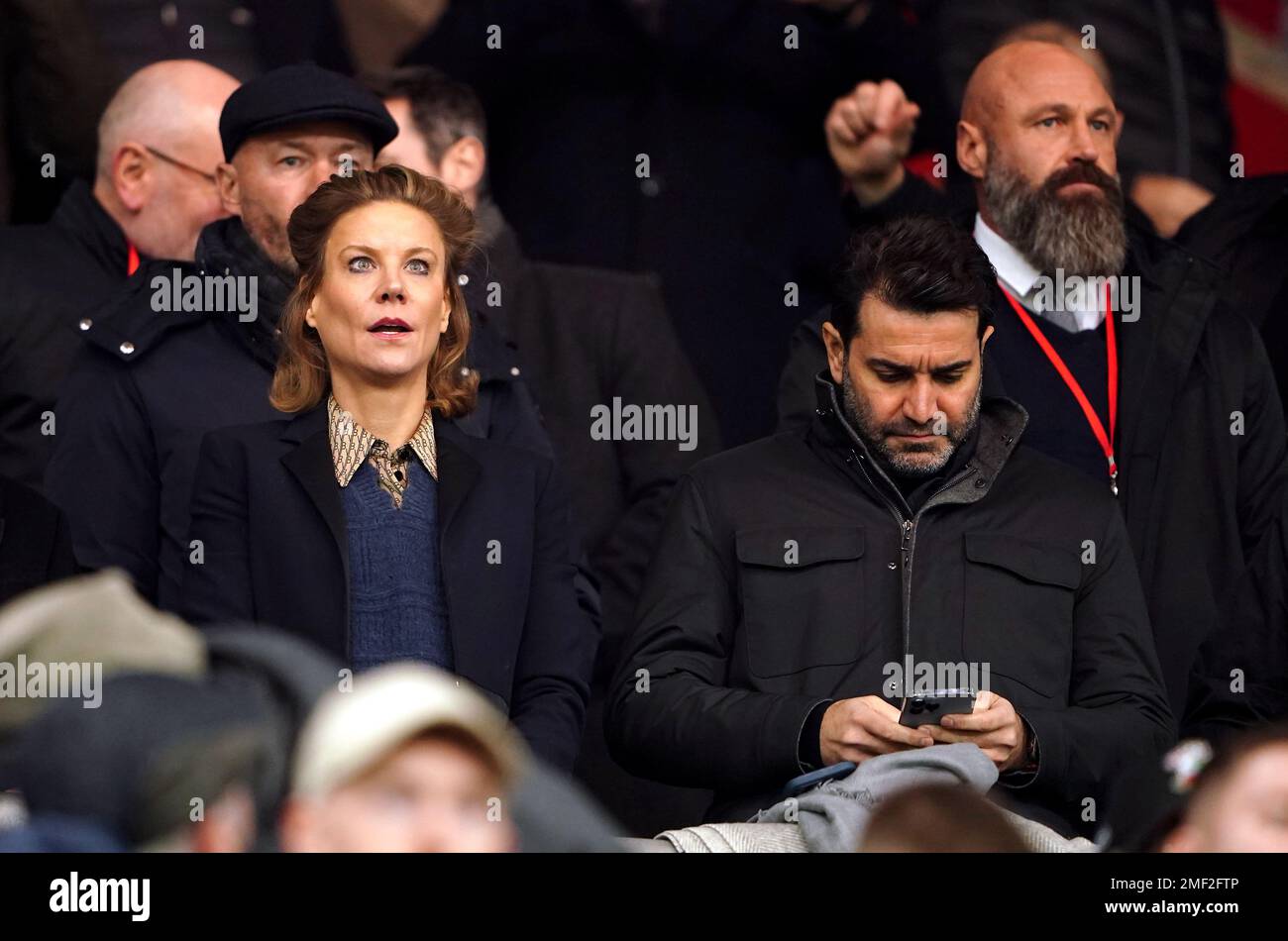 Newcastle United co-owners Amanda Staveley and husband Mehrdad ...
