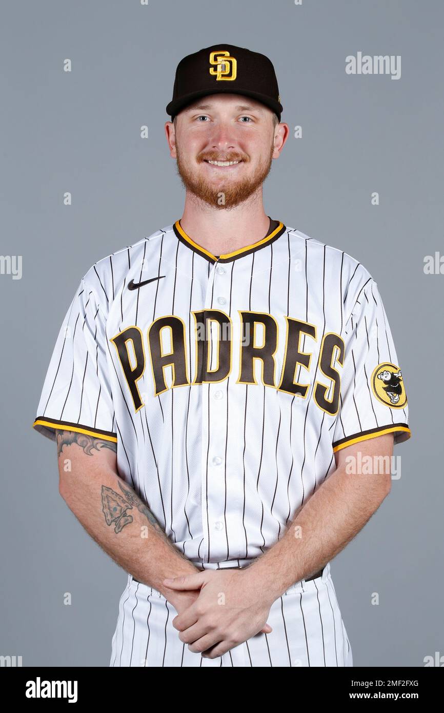 This is a 2021 photo of Mason Fox of the San Diego Padres baseball team ...