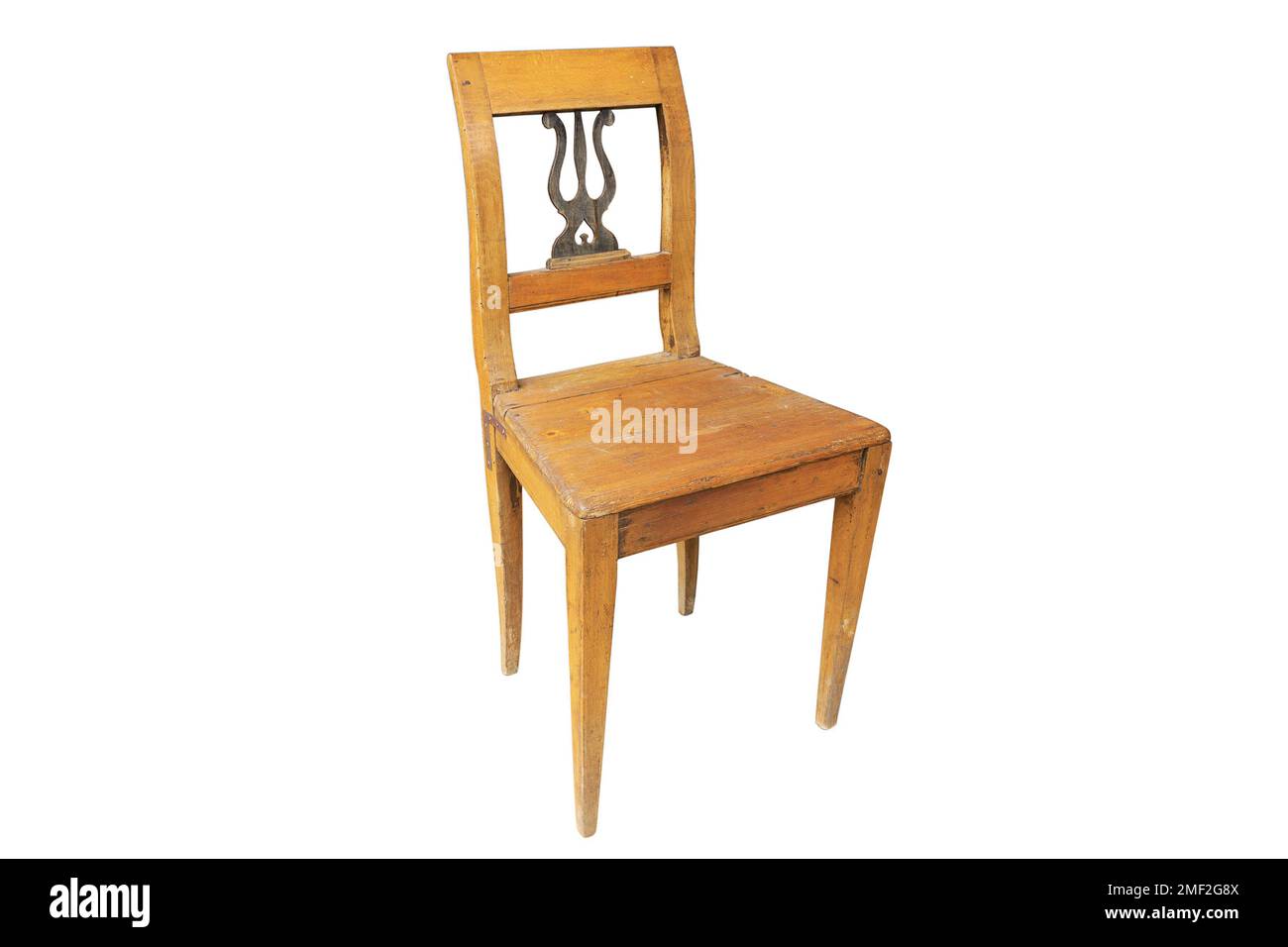 wooden traditional chair isolated on white background Stock Photo - Alamy