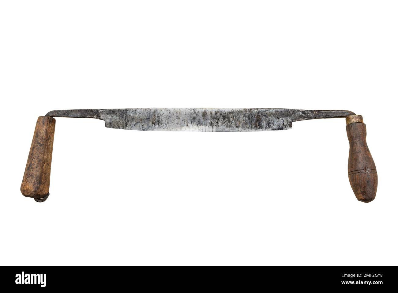 traditional bark peeling tool isolated over white background Stock ...