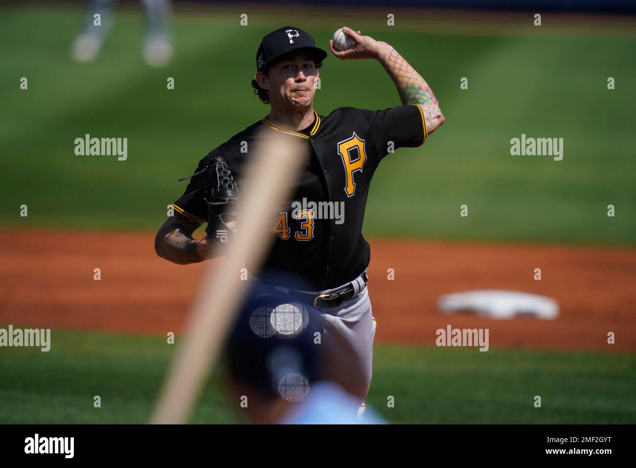 Pittsburgh Pirates pitcher Steven Brault delivers in the first inning ...