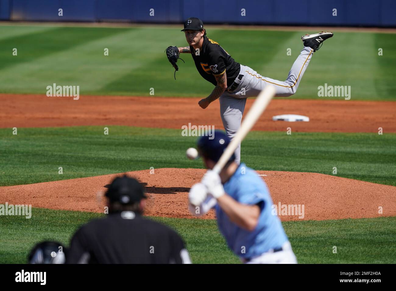 Pittsburgh Pirates pitcher Steven Brault delivers in the first inning ...
