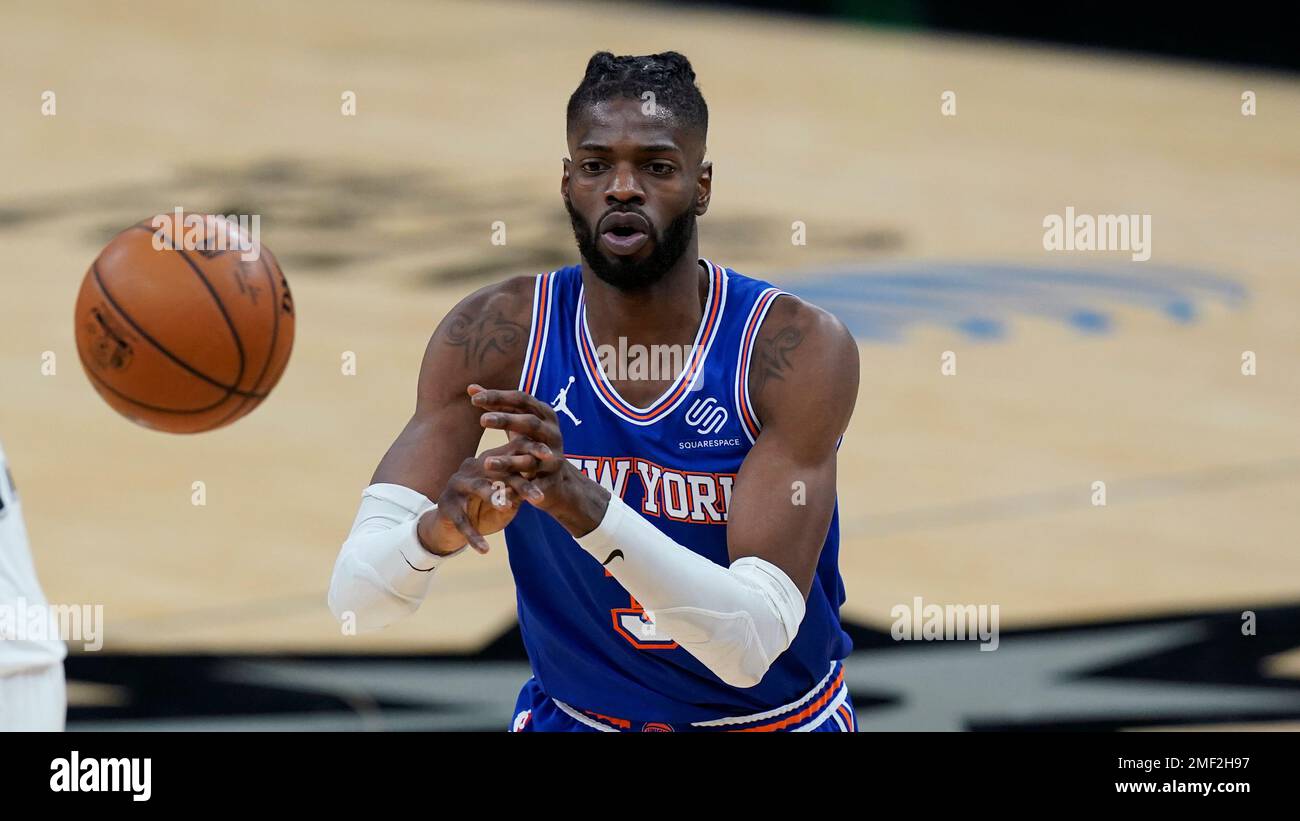 New York Knicks center Nerlens Noel (3) during the second half of an ...
