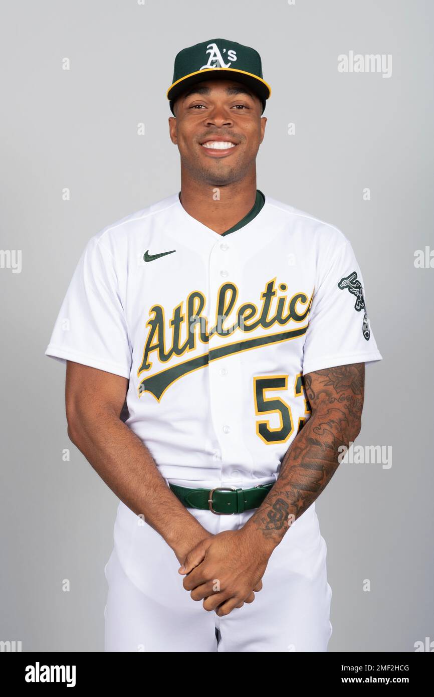 This is a 2021 photo of Buddy Reed of the Oakland Athletics baseball ...