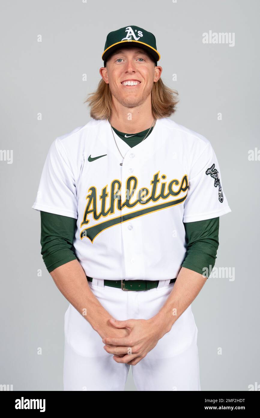 This is a 2021 photo of Jordan Weems of the Oakland Athletics baseball ...