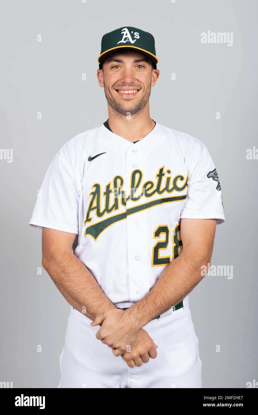 This is a 2021 photo of Matt Olson of the Oakland Athletics baseball ...